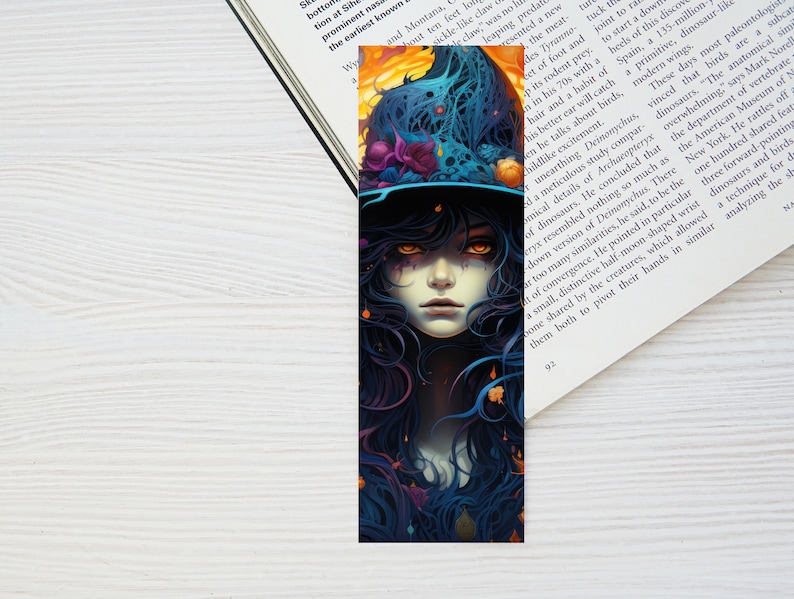 Printable Witch Bookmarks Set of 4 Bookmark Fantasy Witchy Bookmark ...