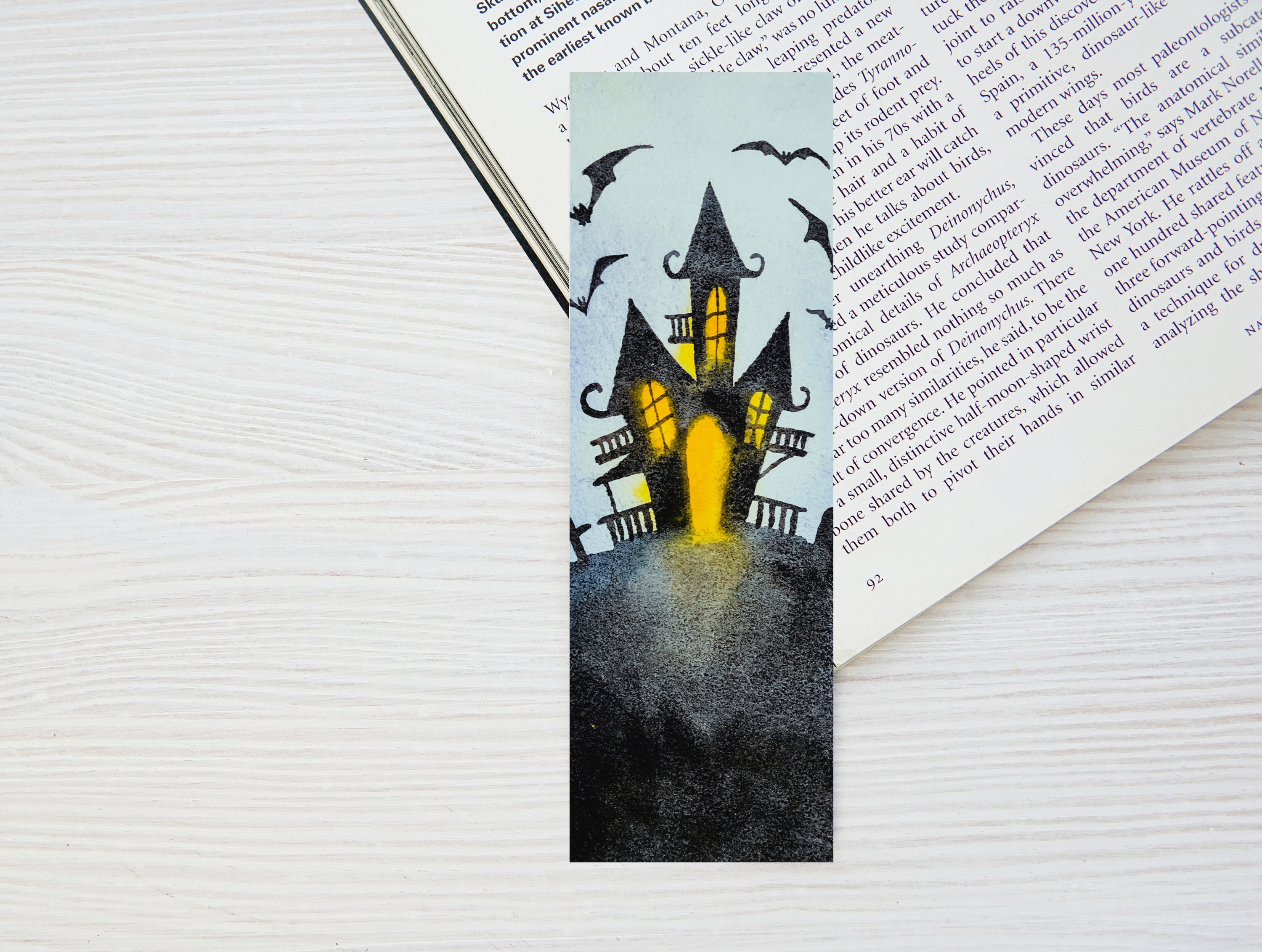 Printable Spooky Halloween Bookmark | 4 Bookmark Set | Unique Bookmark ...