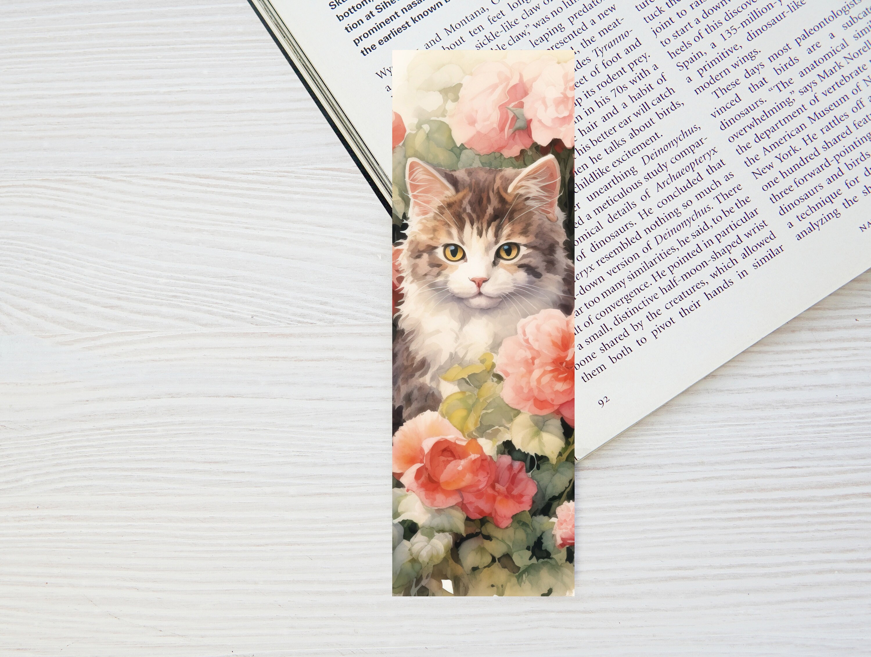 Printable Kitty Cat Bookmarks 4 Bookmark Set Digital Bookmark ...