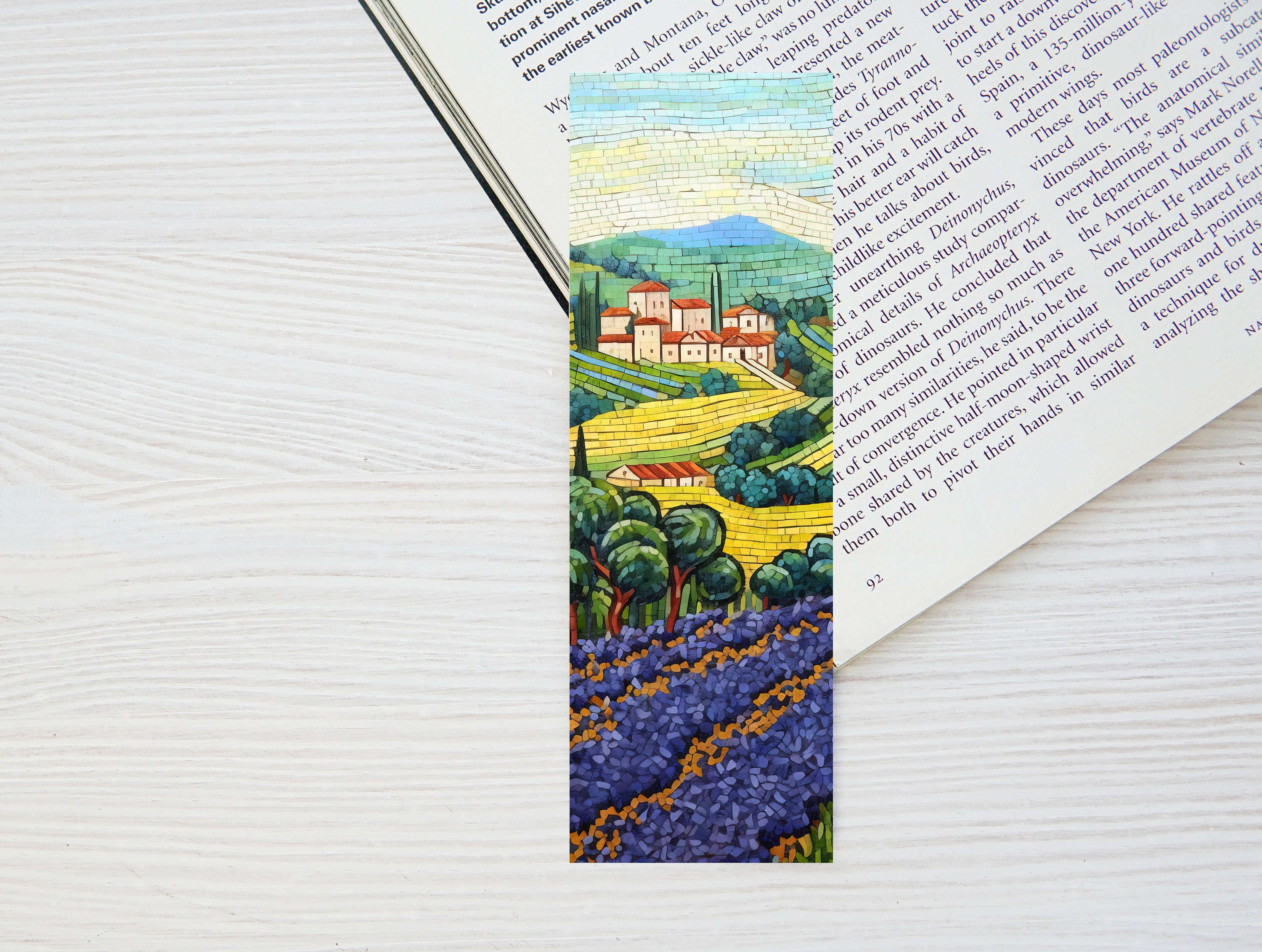 Printable Landscape Bookmarks Set of 4 Bookmark Vineyard Wine Bookish ...