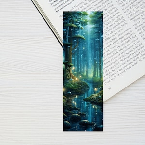 Printable Enchanted Forest Bookmark | 4 Bookmark Set | Fantasy Forest ...