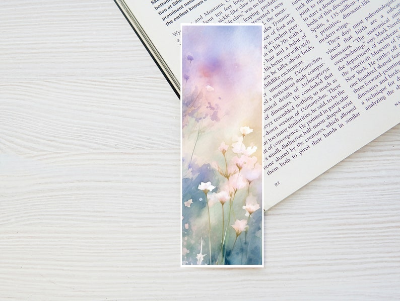 Printable Spring Flowers Bookmarks | 4 Bookmark Set | Floral Bookmark ...