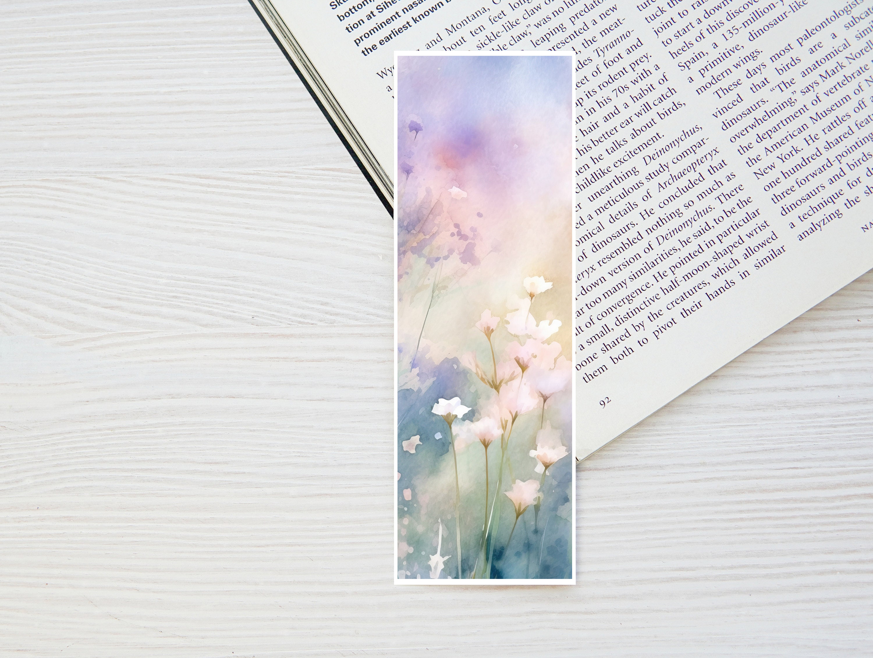 Printable Spring Flowers Bookmarks | 4 Bookmark Set | Floral Bookmark ...