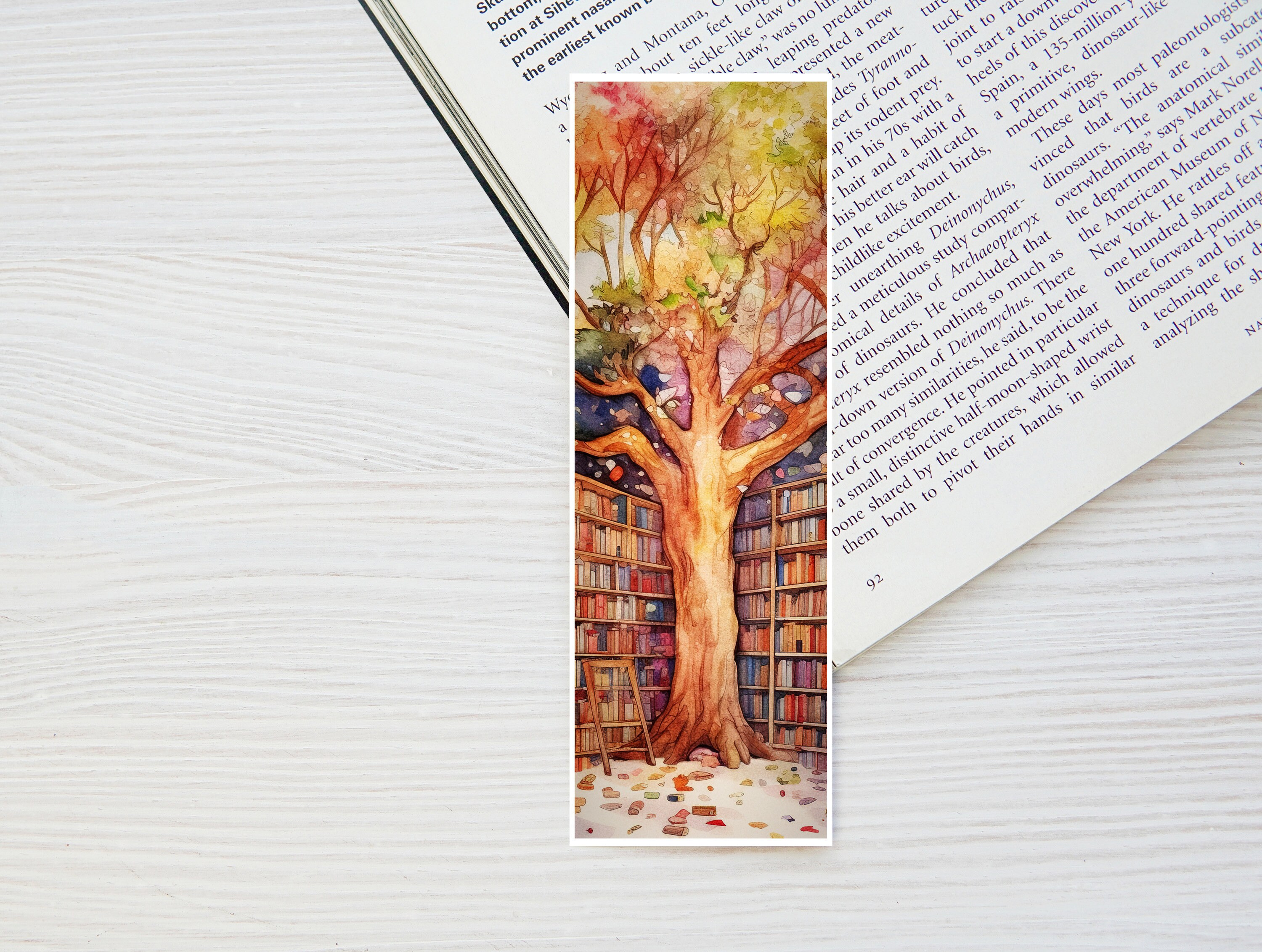 Printable Whimsical Treehouse Library Bookmarks 4 Bookmark - Etsy