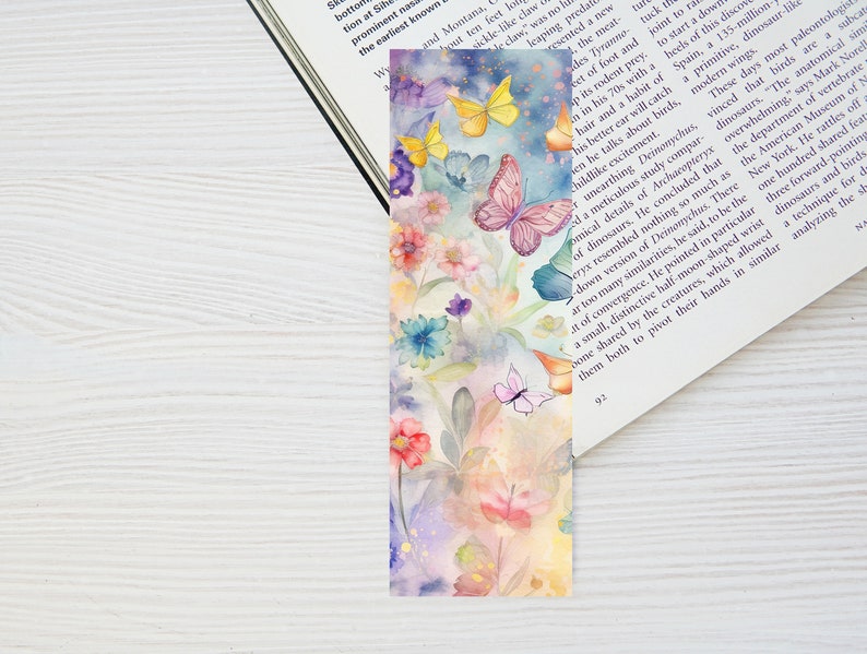 Printable Whimsical Butterfly Bookmarks | Set of 4 Bookmark ...