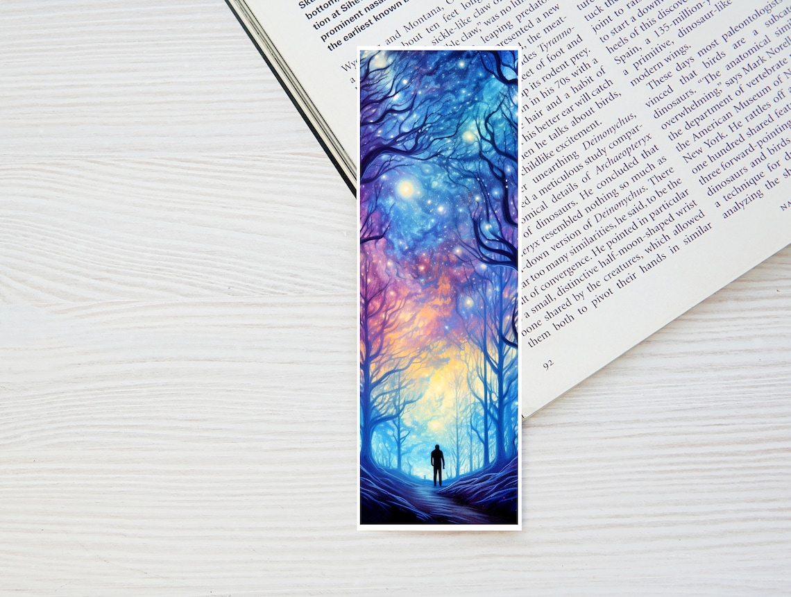 Printable Galaxy Bookmarks | 4 Bookmark Set | Starry Night Bookmark ...