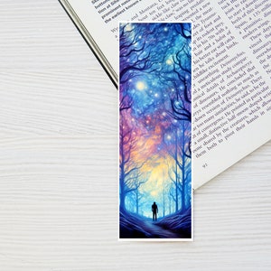 Printable Galaxy Bookmarks | 4 Bookmark Set | Starry Night Bookmark ...