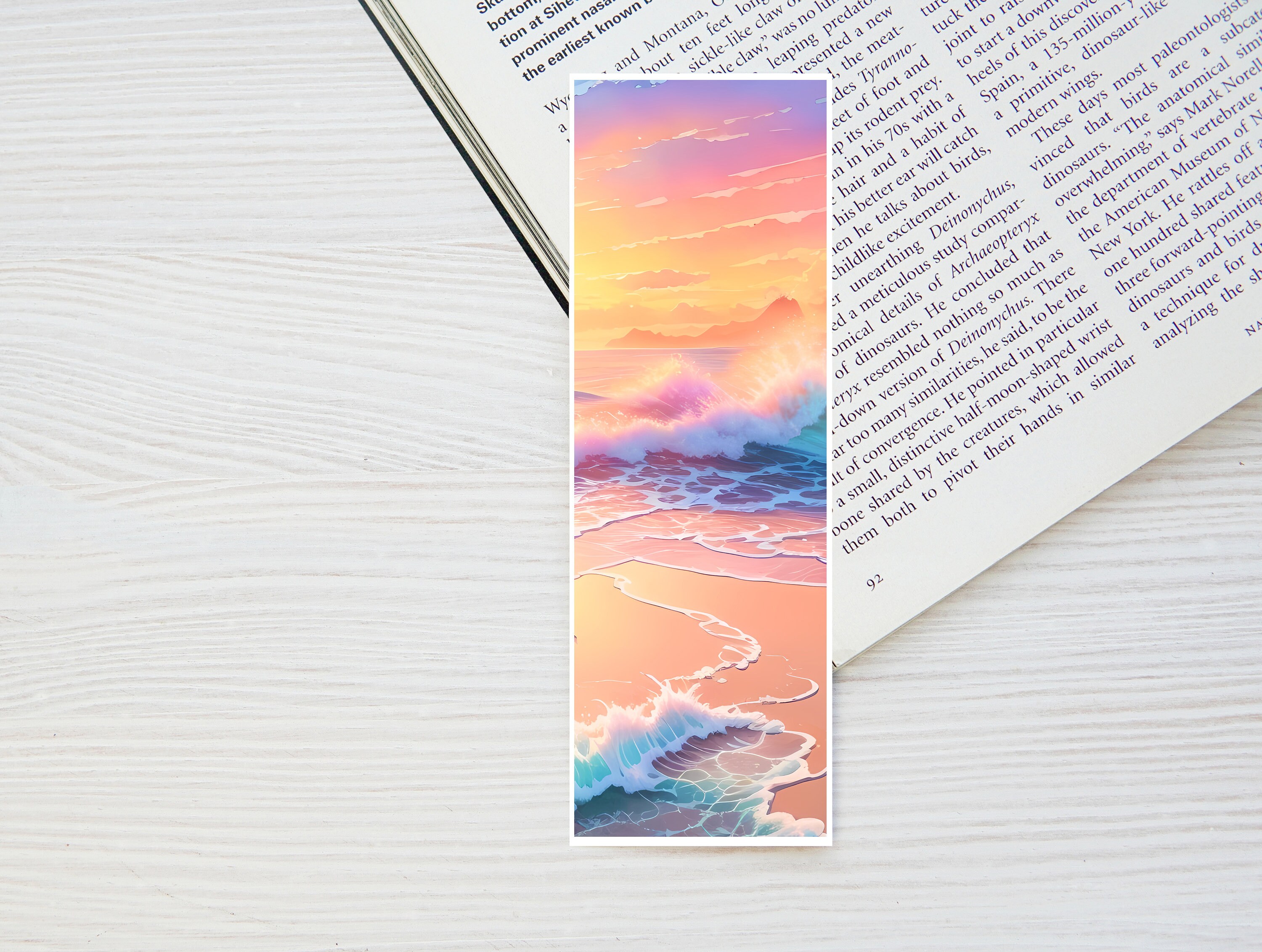 Printable Sunset Beach Bookmarks | 4 Bookmark Set | Tropical Beach ...