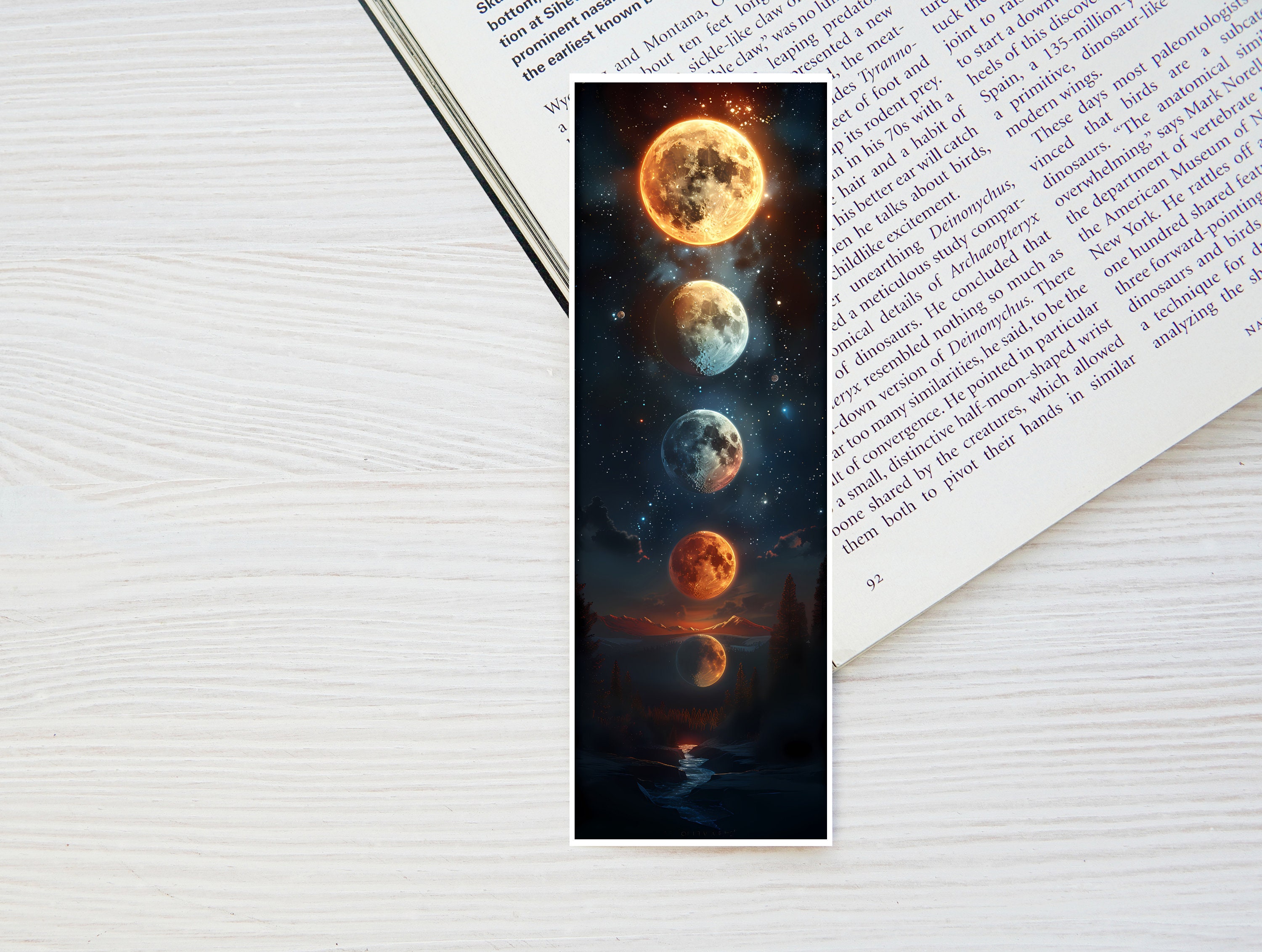 Printable Celestial Bookmarks 4 Bookmark Set Moon Bookmark Solar System ...