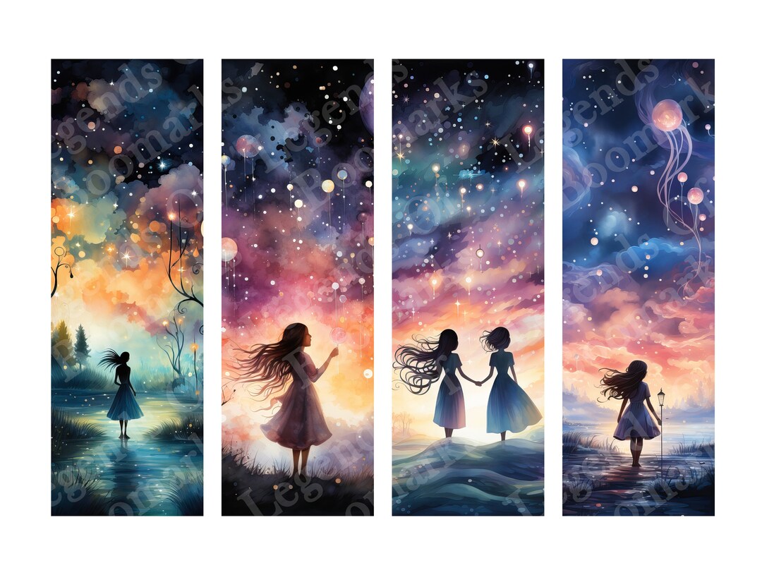 Printable Fairy Bookmarks | Set of 4 Bundle | Fairytale Bookmark ...