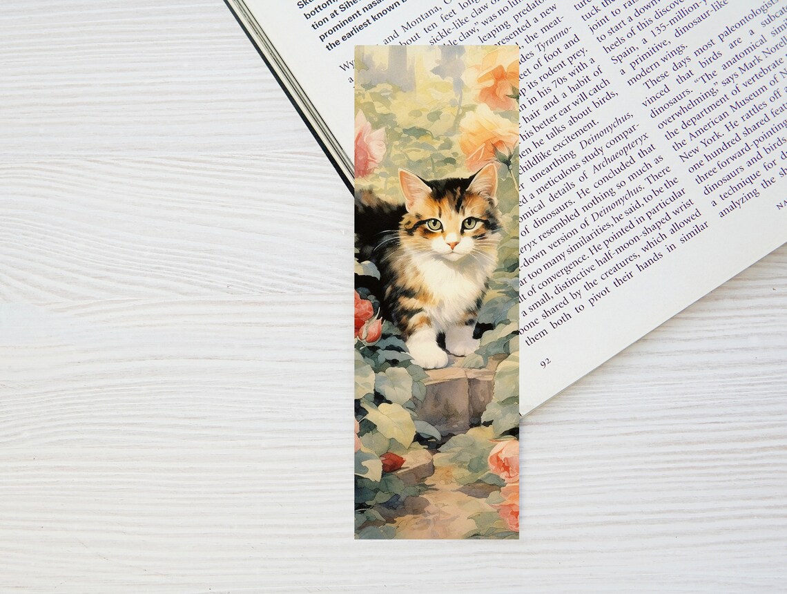 Printable Kitty Cat Bookmarks | 4 Bookmark Set | Digital Bookmark ...