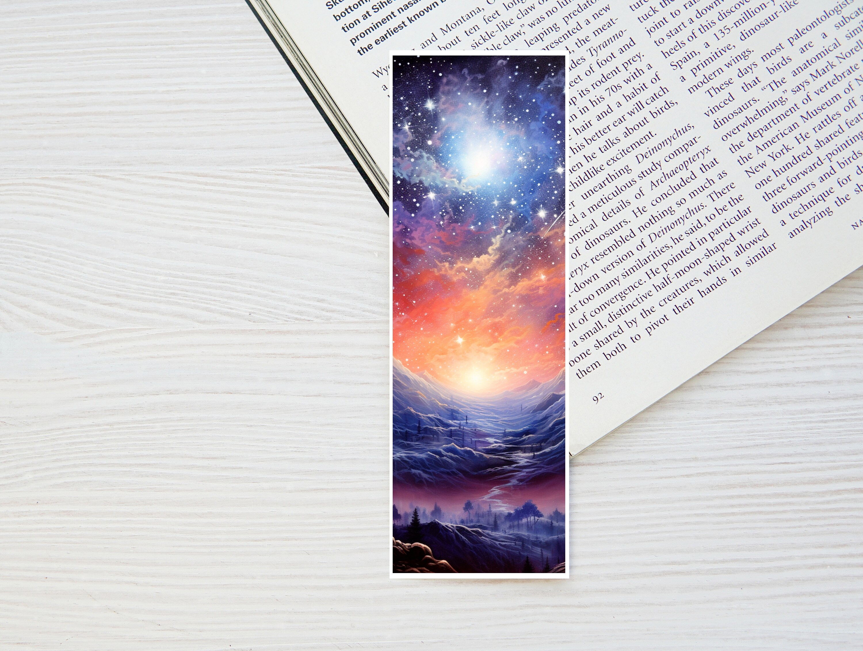 Printable Galaxy Bookmarks | 4 Bookmark Set | Starry Night Bookmark ...