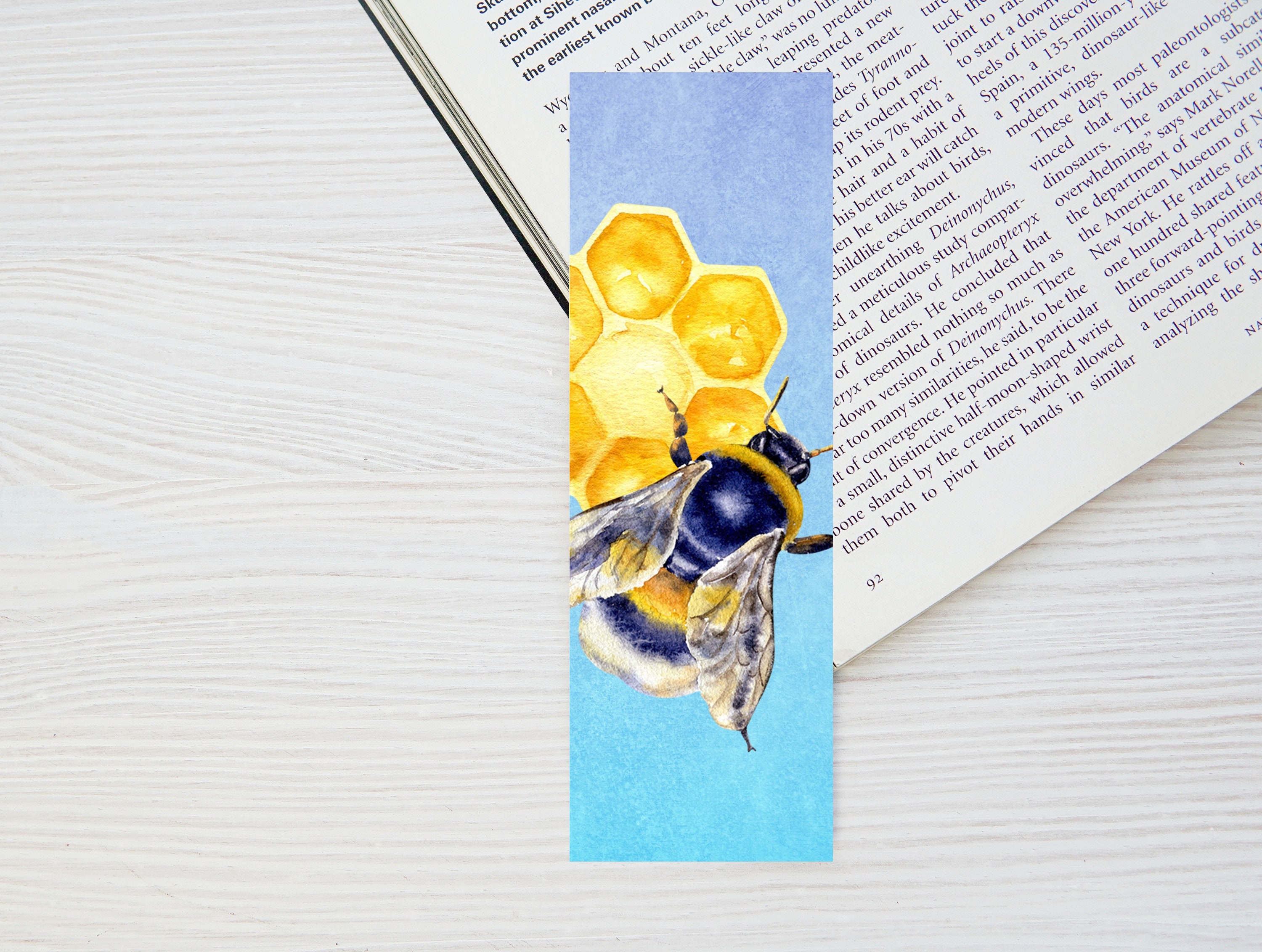 Printable Bee Bookmarks Set of 4 Bumble Bee Bookmark Bookmark for Women ...