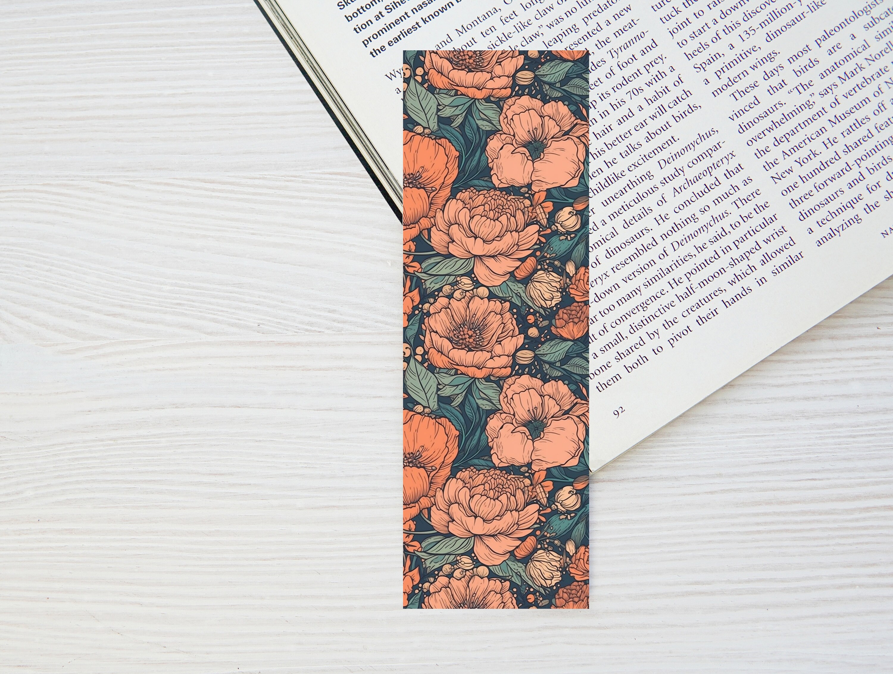 Printable Boho Floral Bookmark Set of 4 Bundle Flower Bookmark Bookmark ...