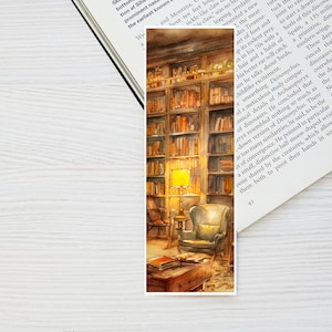 Printable Old Library Bookmarks 4 Set Bookmarks Digital Bookmark ...