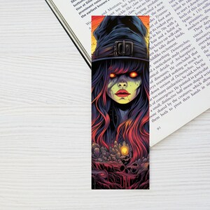 Printable Witch Bookmarks | Set of 4 Bookmark | Fantasy Witchy Bookmark ...