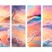 Printable Sunset Beach Bookmarks | 4 Bookmark Set | Tropical Beach ...