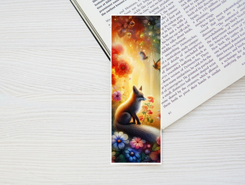 Printable Fantasy Forest Bookmarks Set of 4 Digital Bookmark Butterfly ...