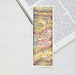 Printable Vintage Maps Bookmarks | 4 Bookmark Set | Map Bookmark ...