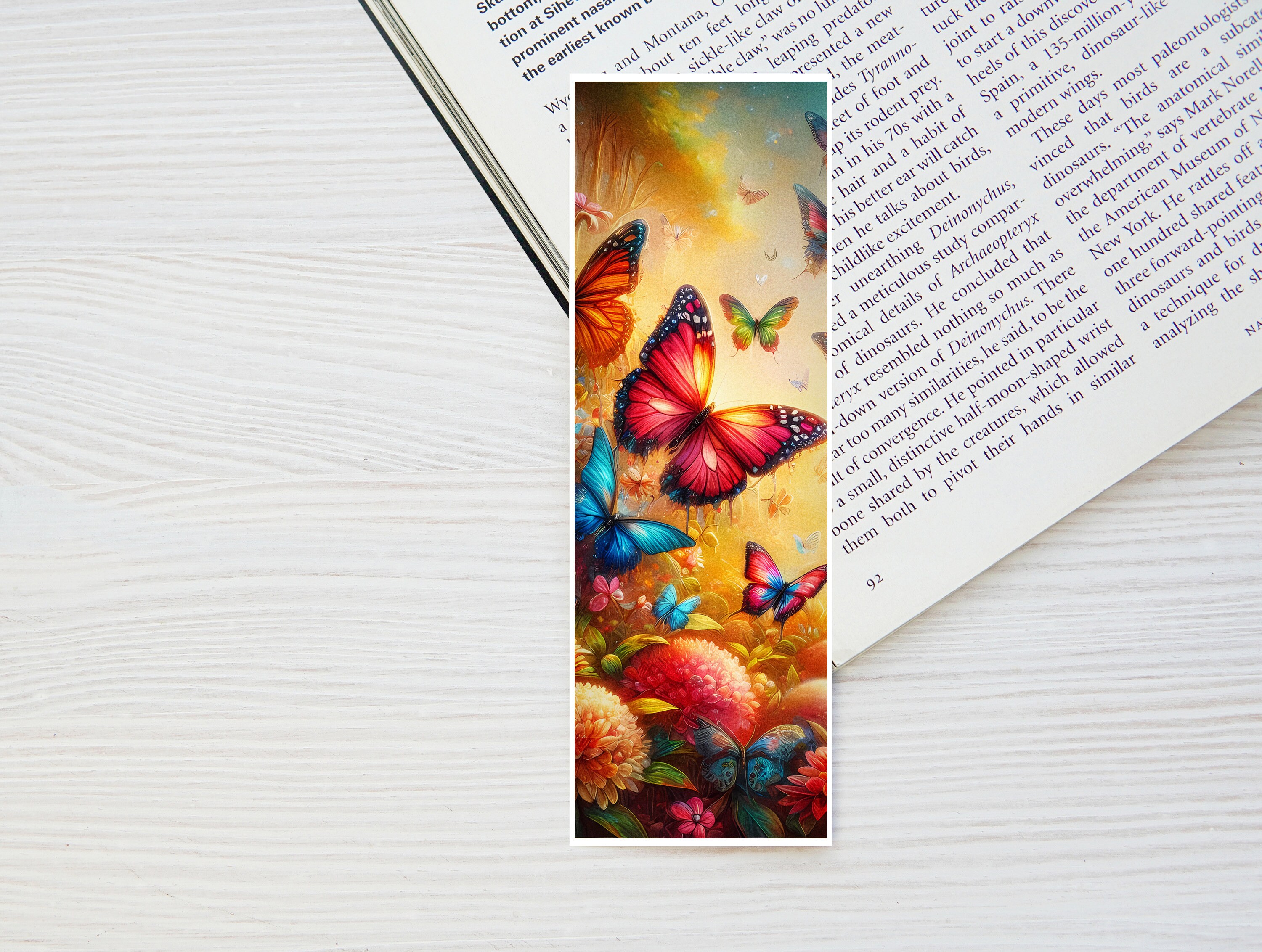 Printable Fantasy Forest Bookmarks Set of 4 Digital Bookmark Butterfly ...