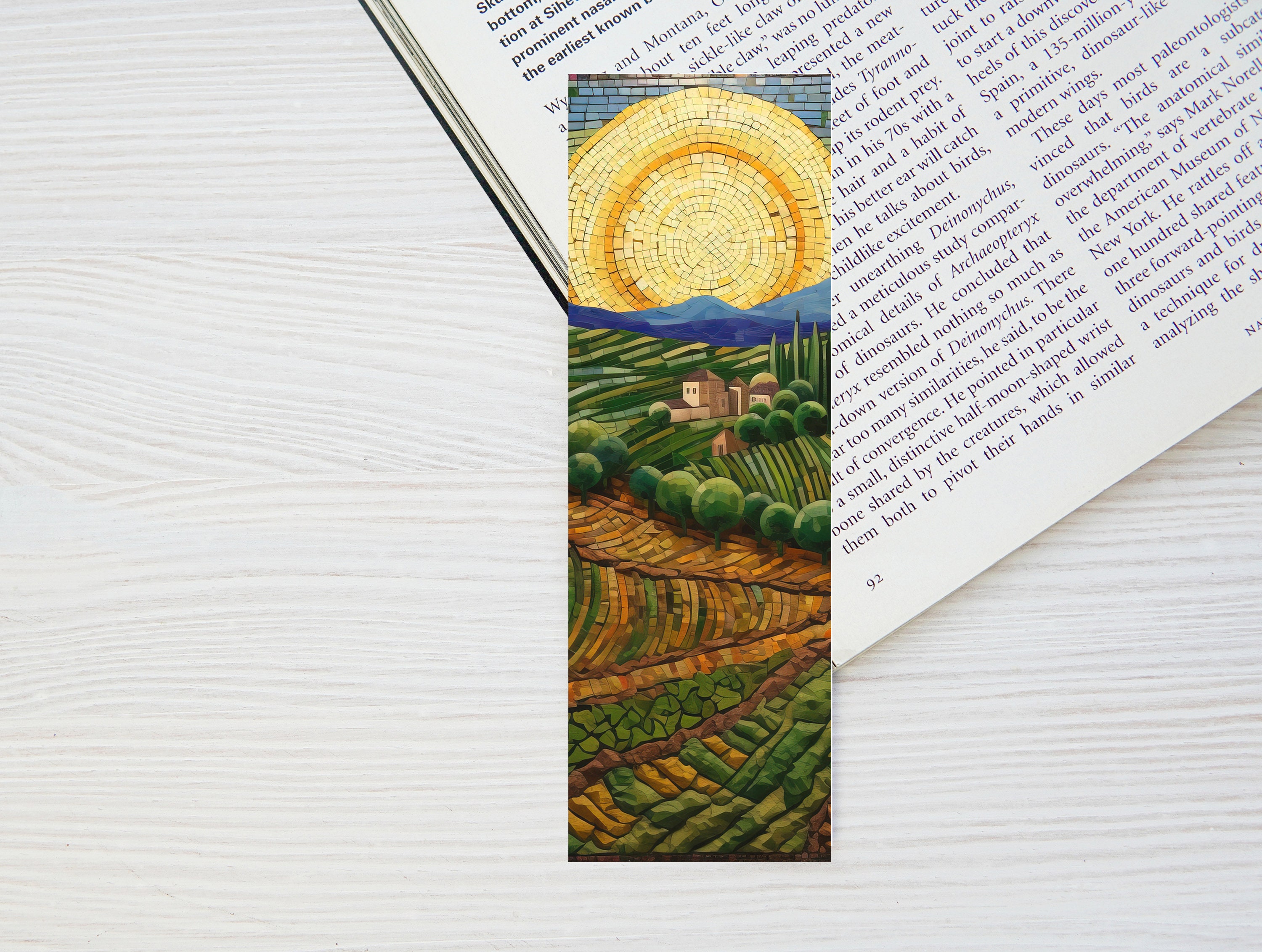 Printable Landscape Bookmarks Set of 4 Bookmark Vineyard Wine Bookish ...