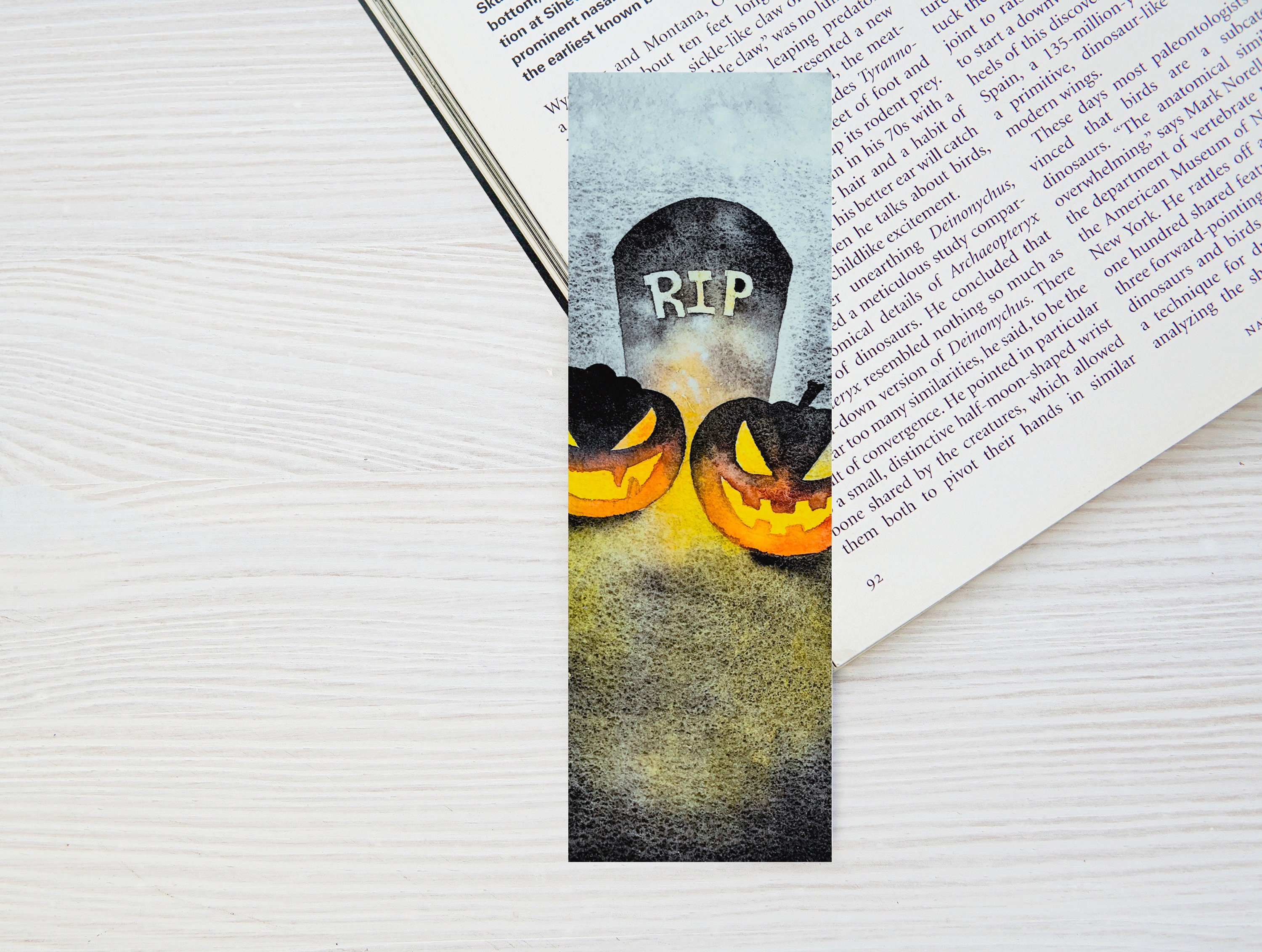 Printable Spooky Halloween Bookmark | 4 Bookmark Set | Unique Bookmark ...