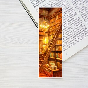 Printable Old Library Bookmarks 4 Set Bookmarks Digital Bookmark ...