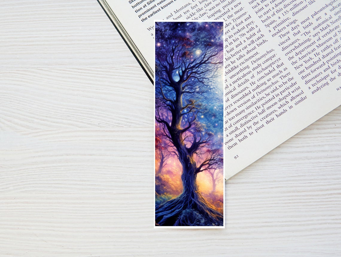 Printable Galaxy Bookmarks | 4 Bookmark Set | Starry Night Bookmark ...