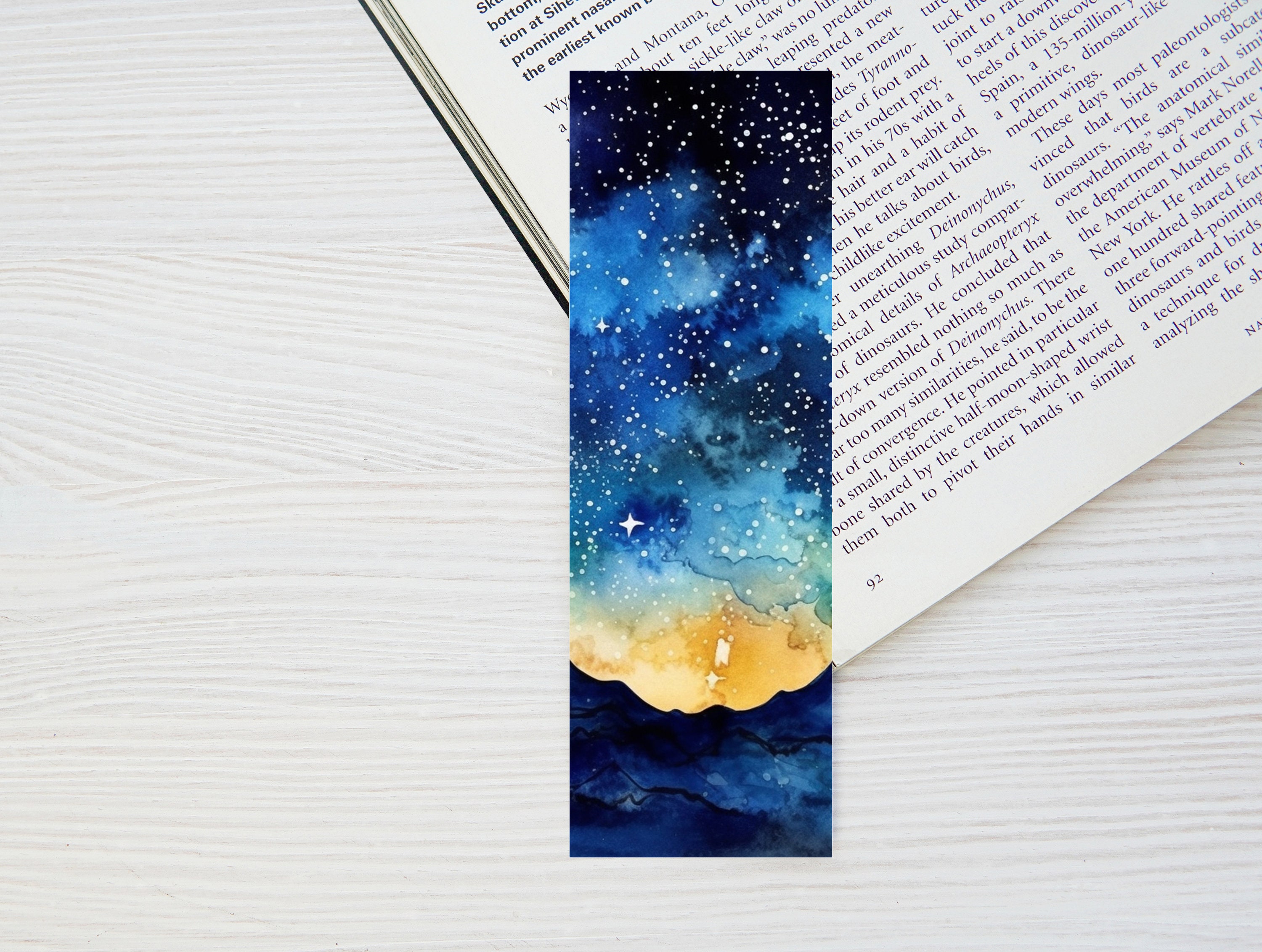 Printable Starry Night Bookmarks | 4 Bookmark Set | Unique Bookmark ...