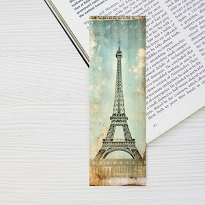 Printable Paris Eiffel Tower Bookmarks | Set of 4 | Digital Bookmark ...