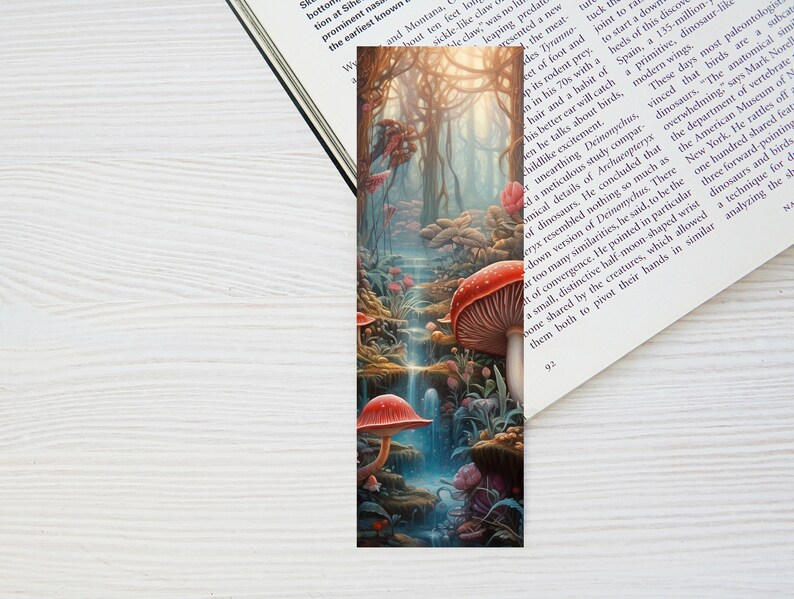 Printable Enchanted Forest Bookmark 4 Bookmark Set Fantasy Forest ...