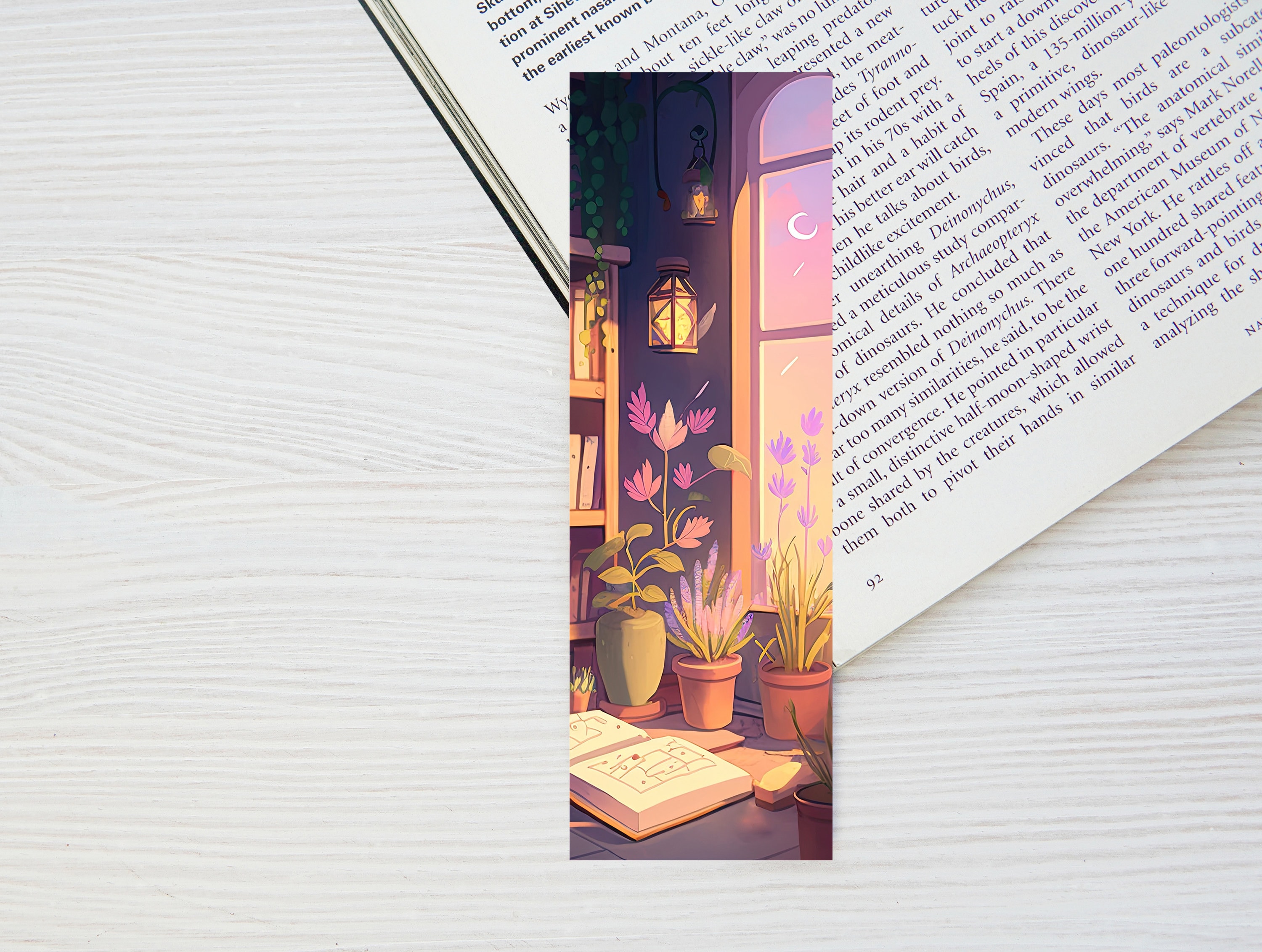 Printable Cozy Botanical Library Bookmarks | Set of 4 | Anime Library ...