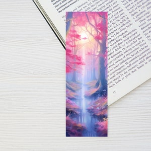 Printable Fantasy Forest Bookmarks | 4 Bookmark Set | Enchanted Forest ...