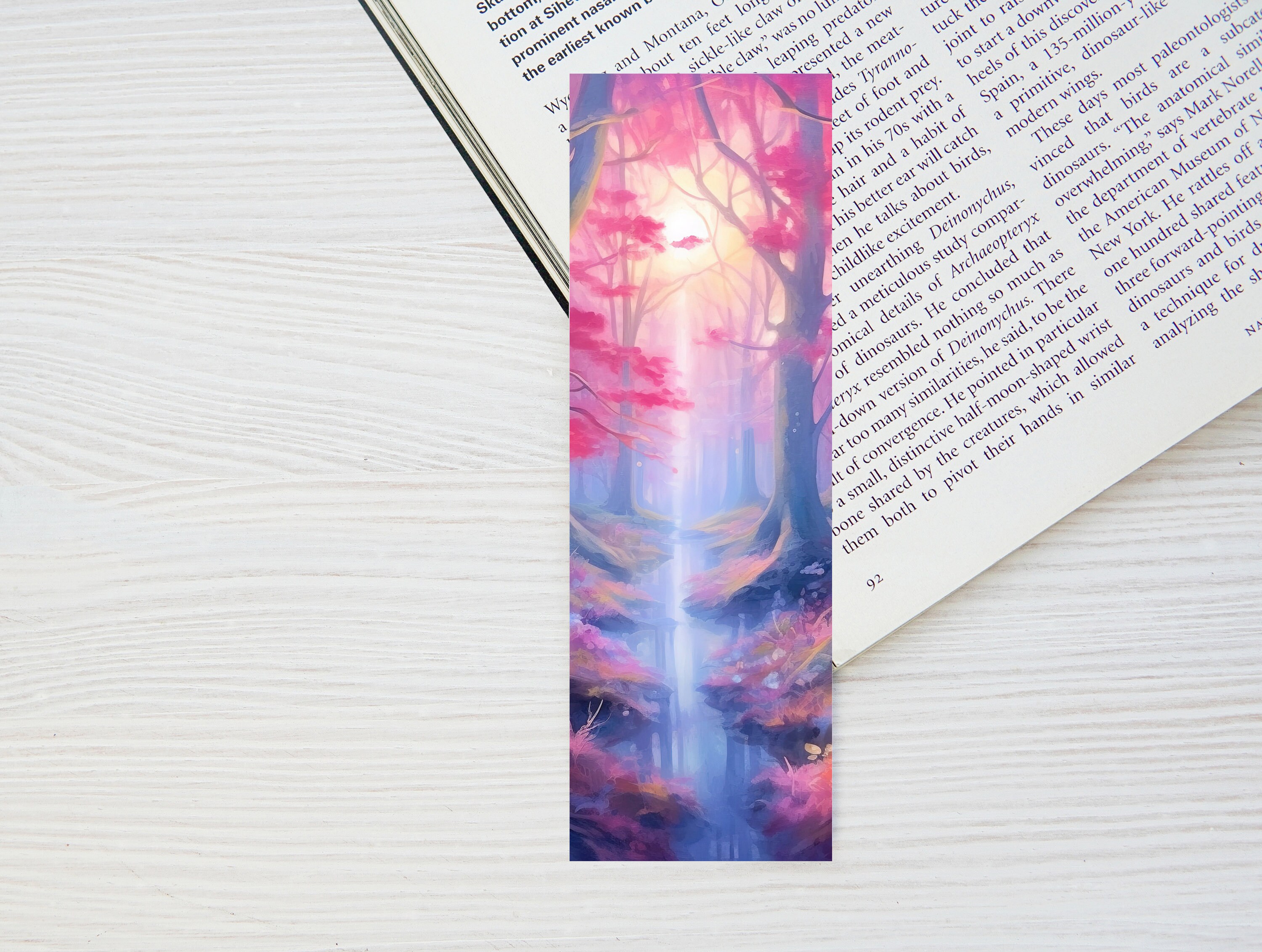 Printable Fantasy Forest Bookmarks | 4 Bookmark Set | Enchanted Forest ...