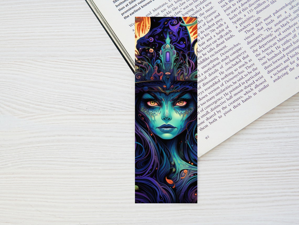 Printable Witch Bookmarks Set of 4 Bookmark Fantasy Witchy Bookmark ...