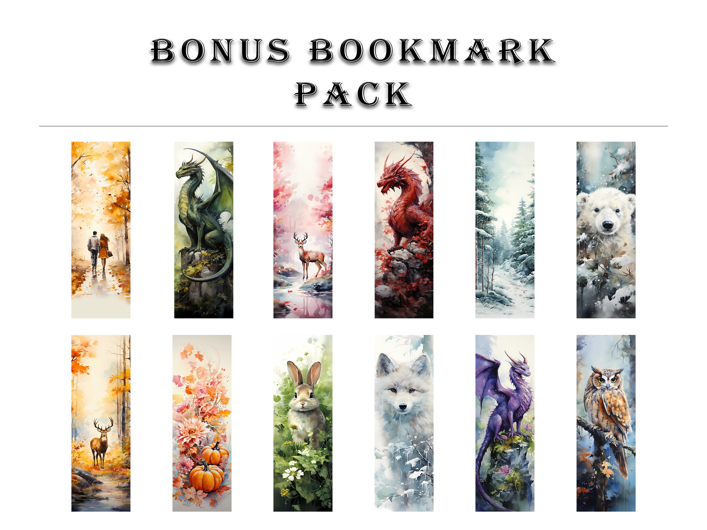 Printable Starry Night Bookmarks | 4 Bookmark Set | Unique Bookmark ...