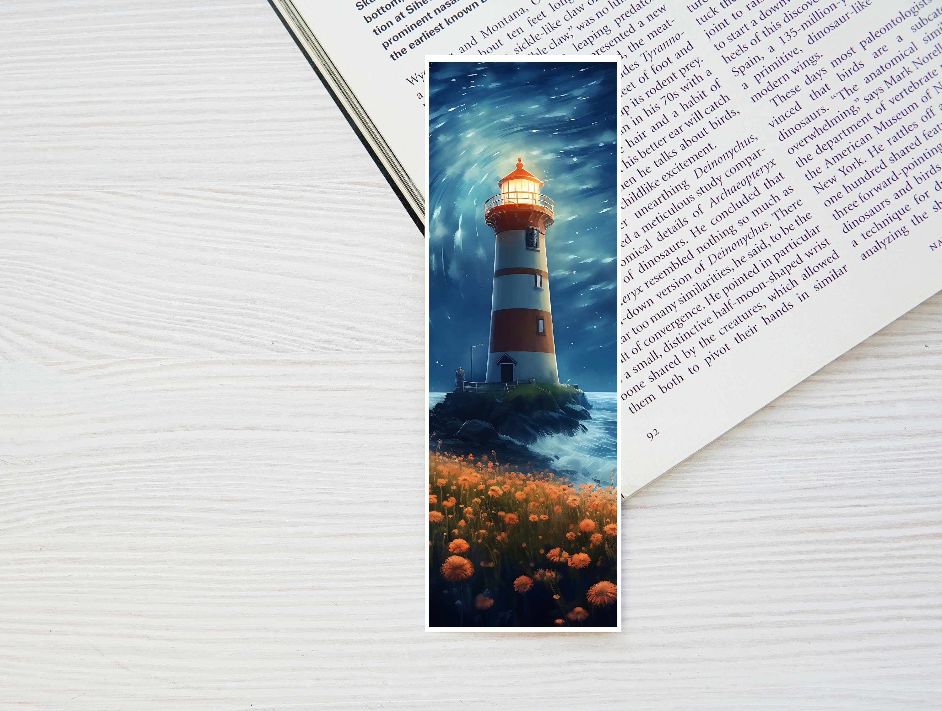 Printable Lighthouse Bookmarks | Set of 4 Bookmark | Watercolor ...