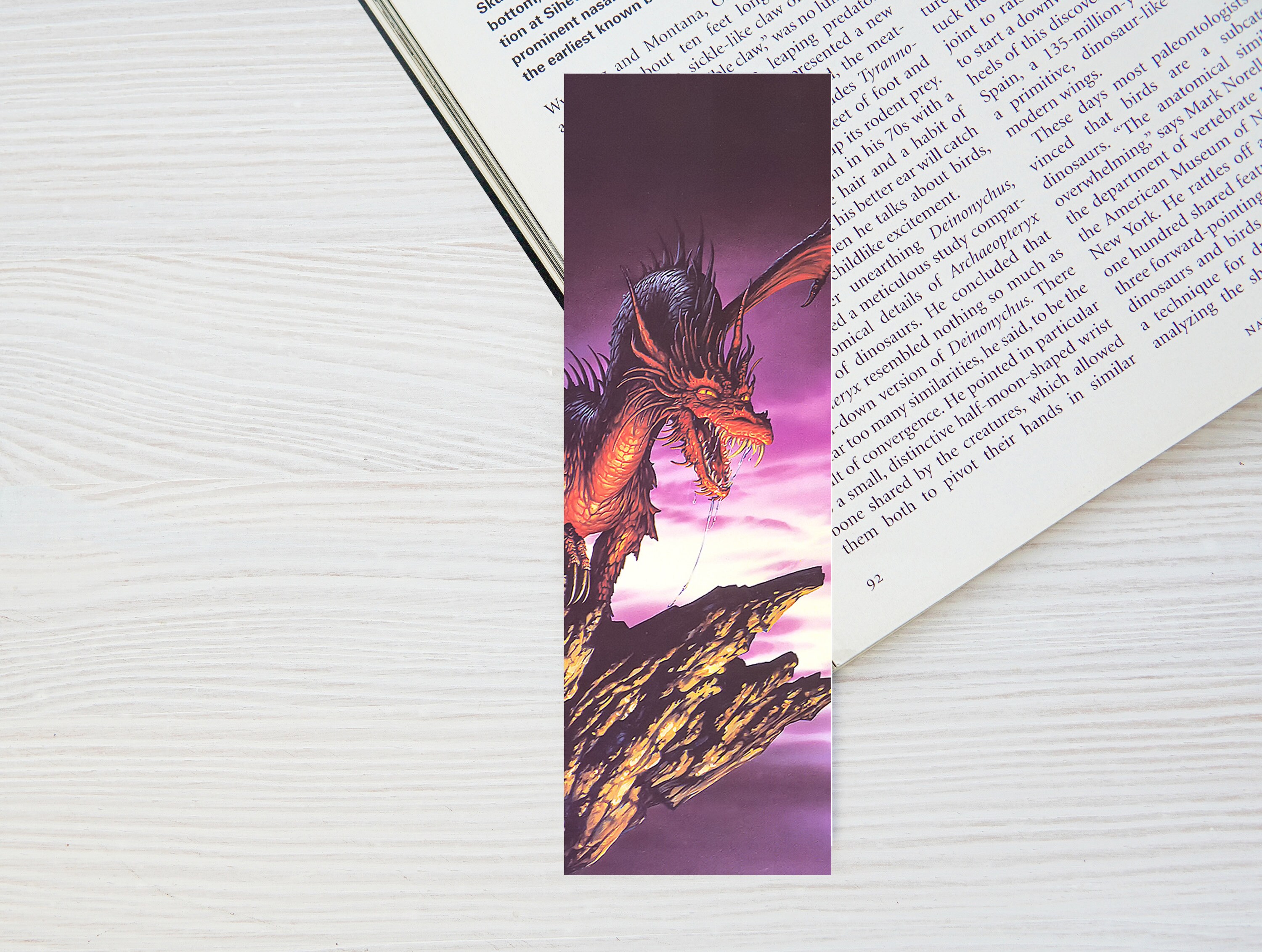 Printable Dragon Fantasy Bookmark Set of 4 Reader Gift Geek Gift ...