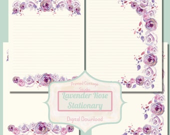 Lavender Writing Paper | Etsy