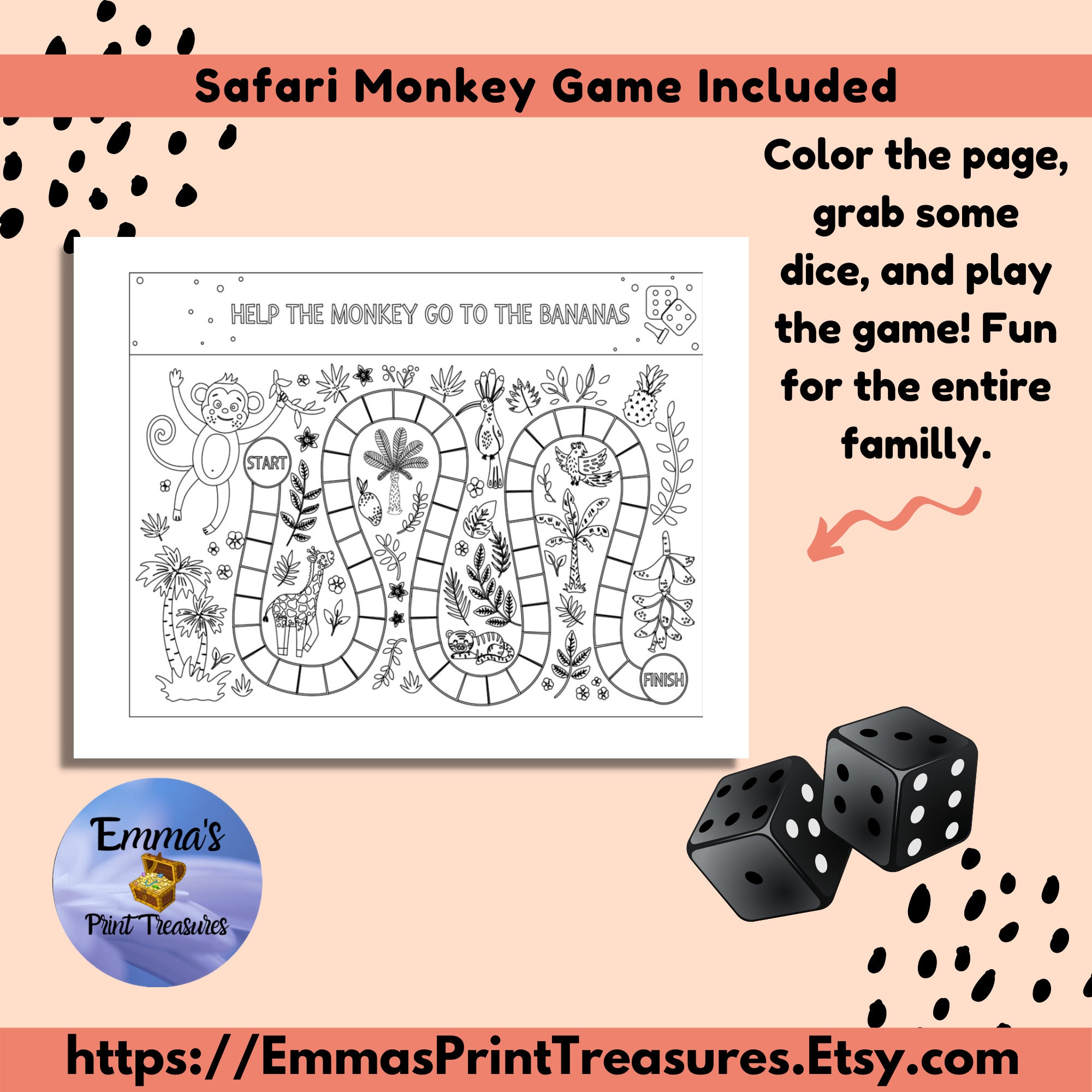 Safari Coloring & Activities 20 Fun Pages Every Page is Colorable 10 ...