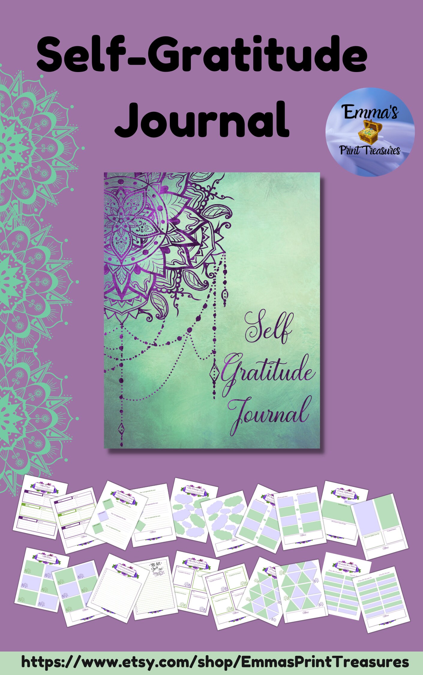 Self-gratitude Journal 25 Unique and Fun Pages to Explore and Realize ...