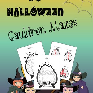20 Halloween Cauldron Mazes and Solutions| Relax and Enjoy Solving ...