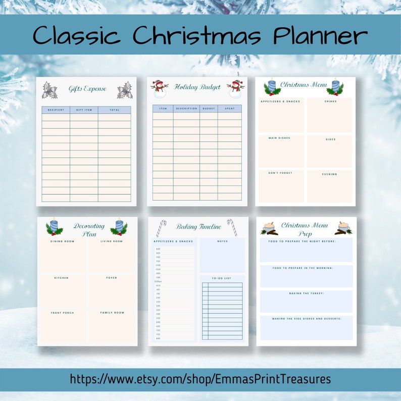 Classic Christmas Planner Everything You Need to Plan and Organize Your ...