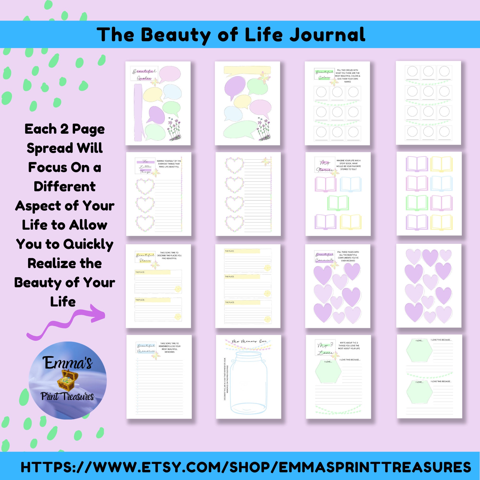 The Beauty of Life Gratitude & Reflection Journal to Your Beautiful ...
