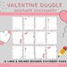 12 Valentine Doodle Stationery Pages |digital Designer Stationery ...