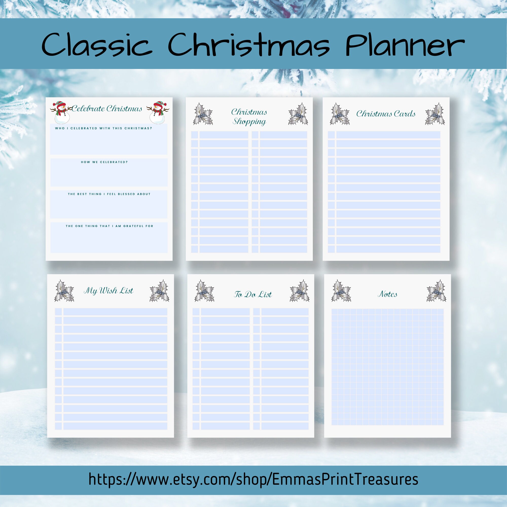 Classic Christmas Planner Everything You Need to Plan and Organize Your ...
