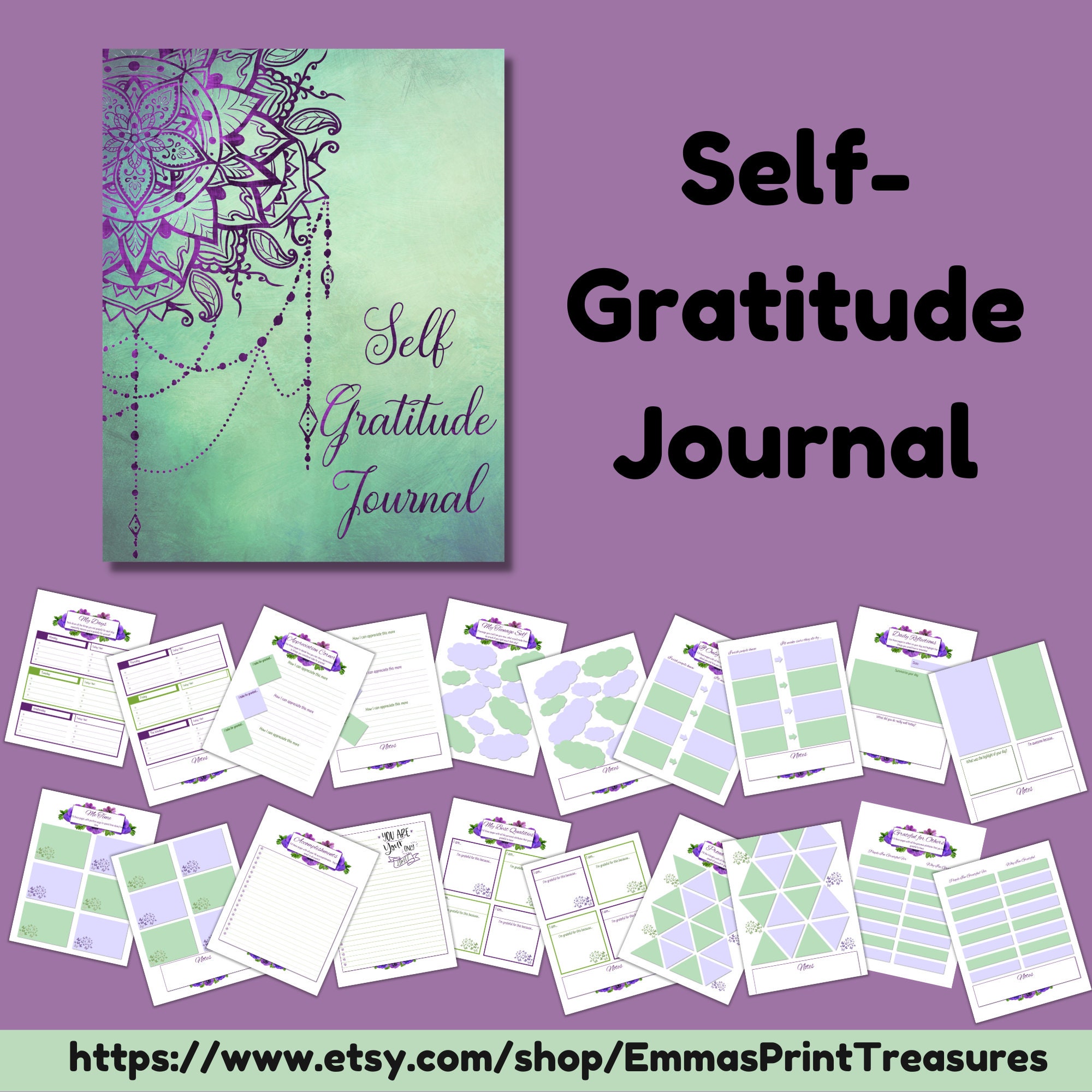 Self-gratitude Journal 25 Unique and Fun Pages to Explore and Realize ...