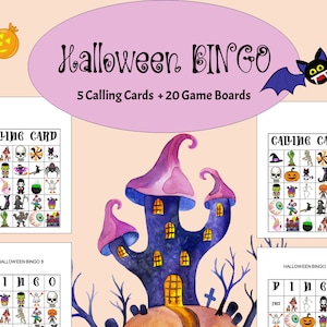 Halloween Bingo| 20 Unique Games Boards & 5 Calling Cards| Perfect ...