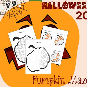 20 Halloween Pumpkin Mazes and Solutions| Relax and Enjoy Solving These ...