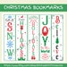 25 Christmas Bookmarks| 2x8 In| Makes a Great Stocking Stuffer for Your ...